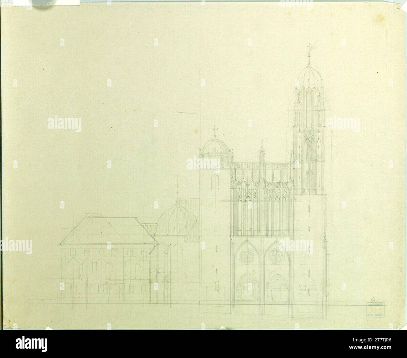 Alfred Castelliz Vienna-Penzing, extension of the parish church of St ...