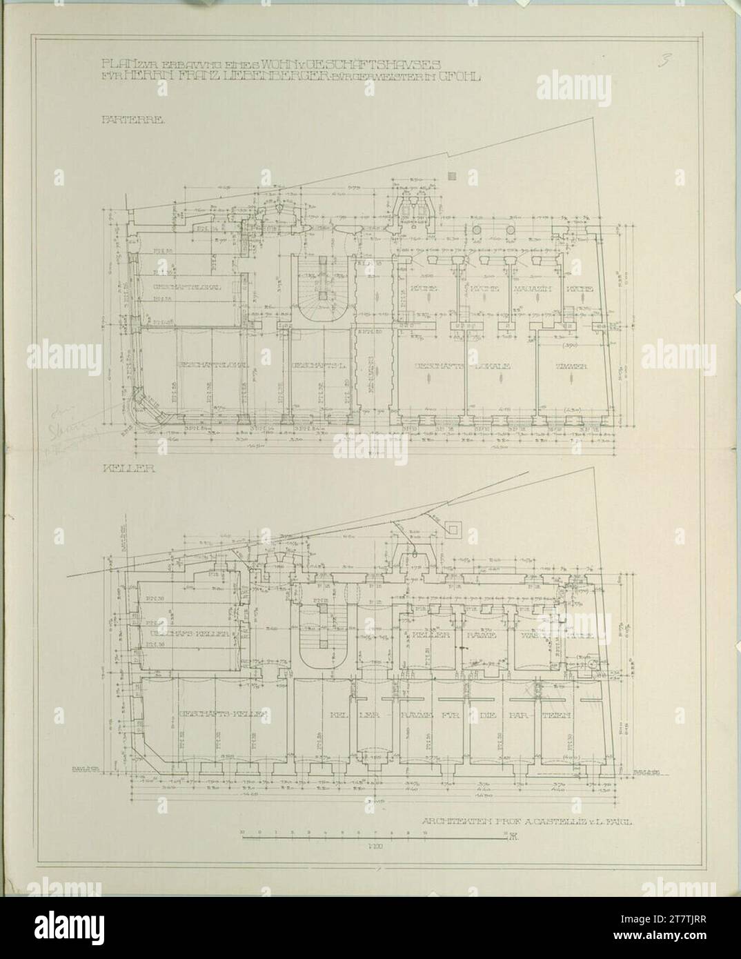 Alfred Castelliz Gföhl, residential and commercial building Franz ...