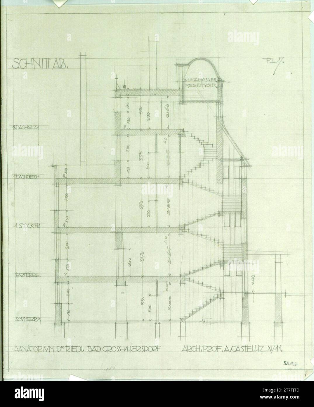 Alfred Castelliz Bad Groß Ullersdorf (northern Moravia), Sanatorium ...