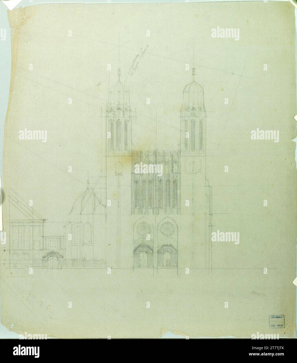 Alfred Castelliz Vienna-Penzing, extension of the parish church of St ...