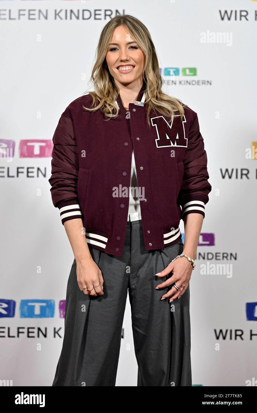 Laura Papendick beim 28. RTL-Spendenmarathon 2023 im Studio 8 der EMG ...