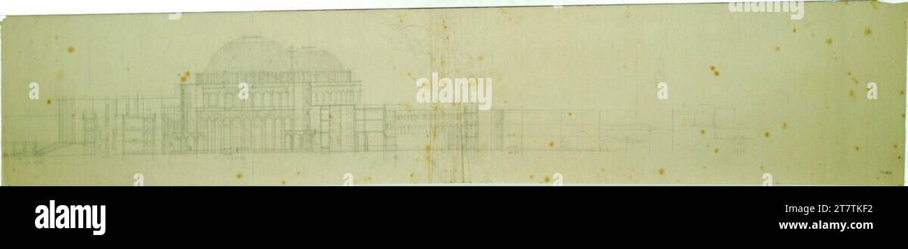 Alfred Castelliz Dornach, Goetheanum, dome construction, variant IV, on ...