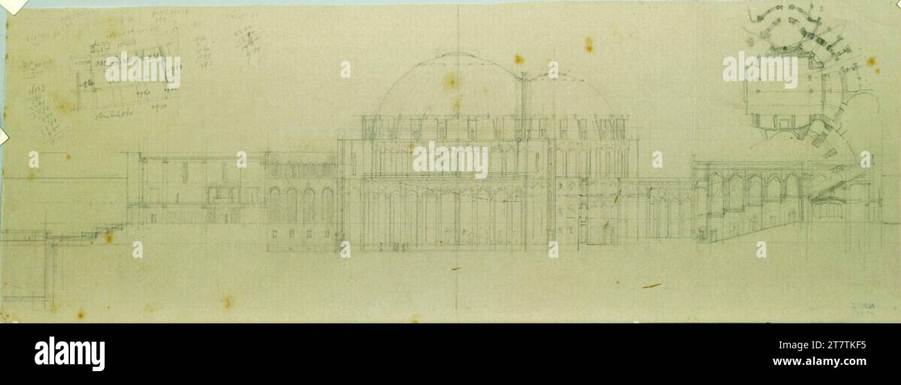 Alfred Castelliz Dornach, Goetheanum, Dome construction, variant III ...