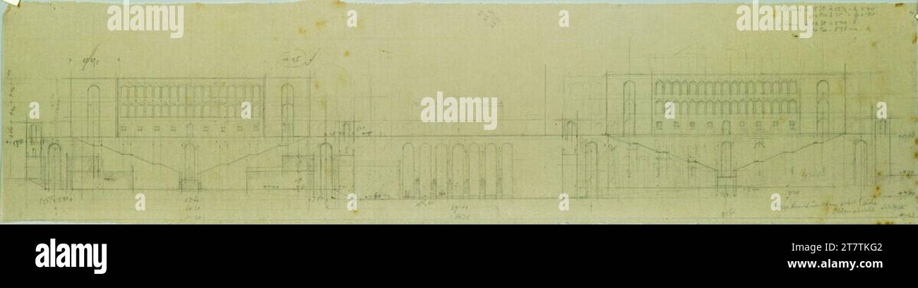 Alfred Castelliz Dornach, Goetheanum, "Circus Querachse" , Facade tear ...