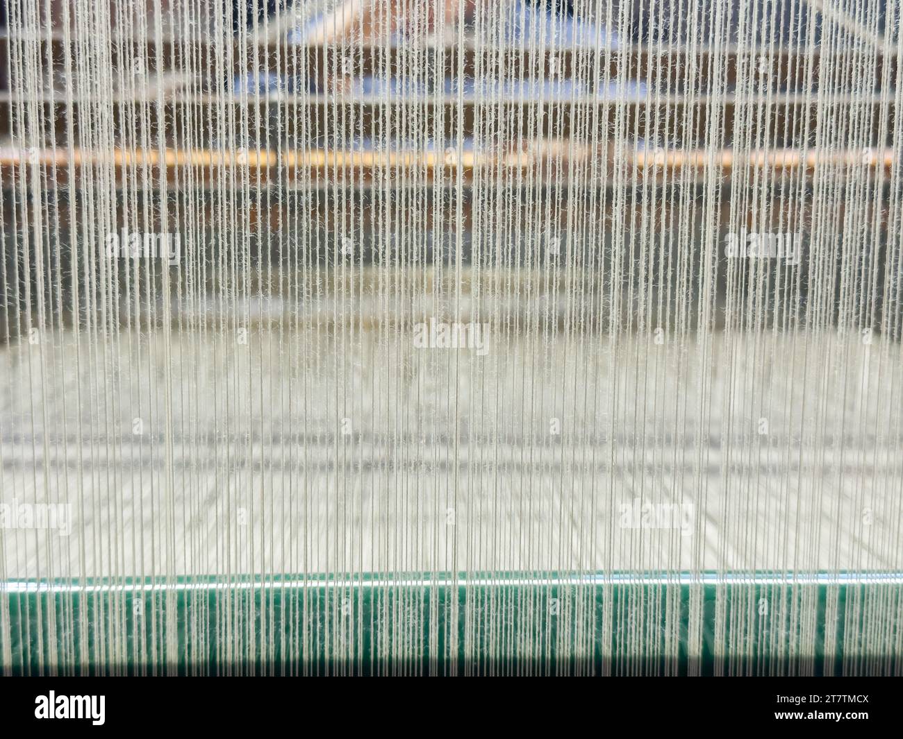 Traditional textile manufacture Weaving thread for the textile industry ...