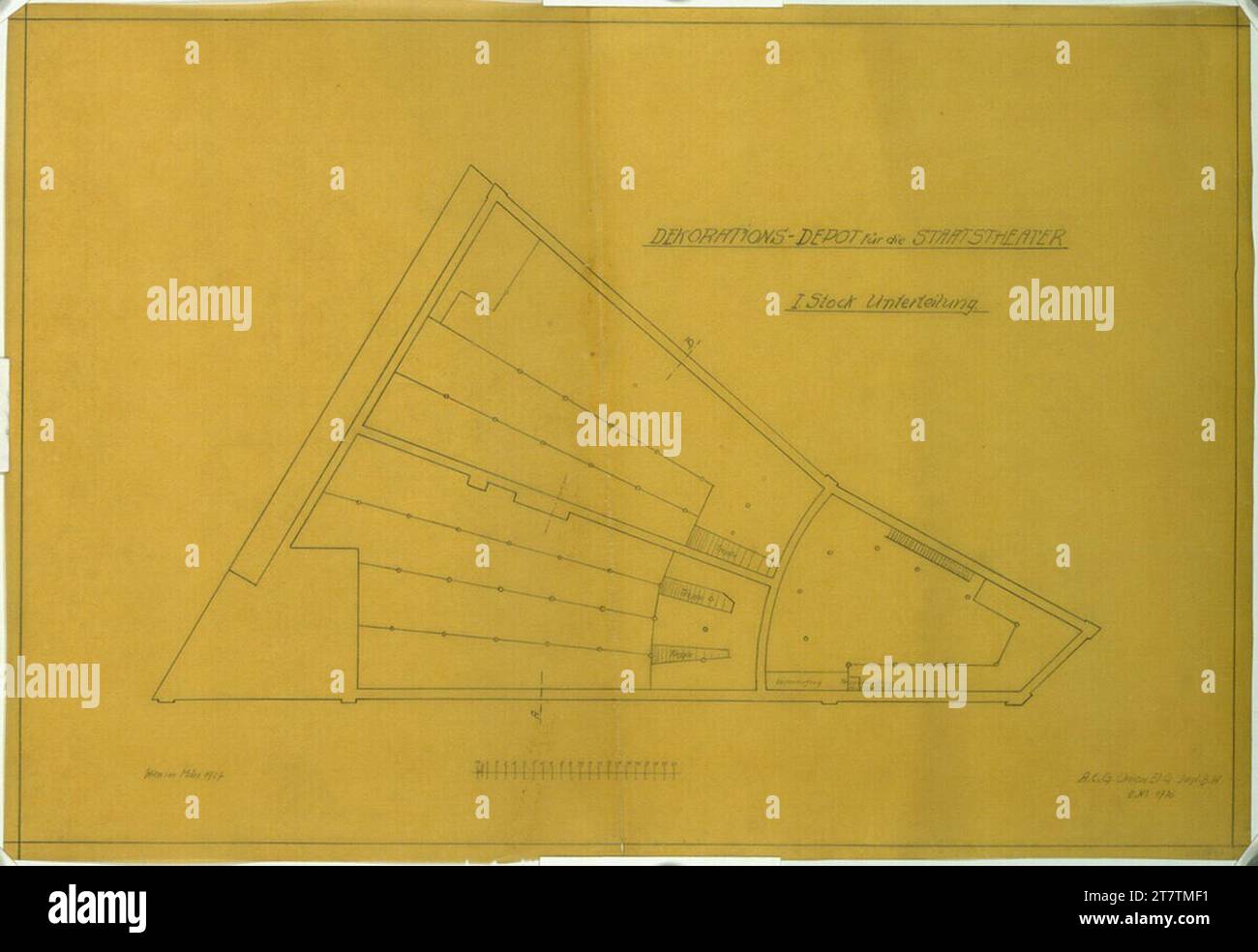 Anonym (Verfasser in) Vienna VI, Semperdepot, 1st floor subdivision ...