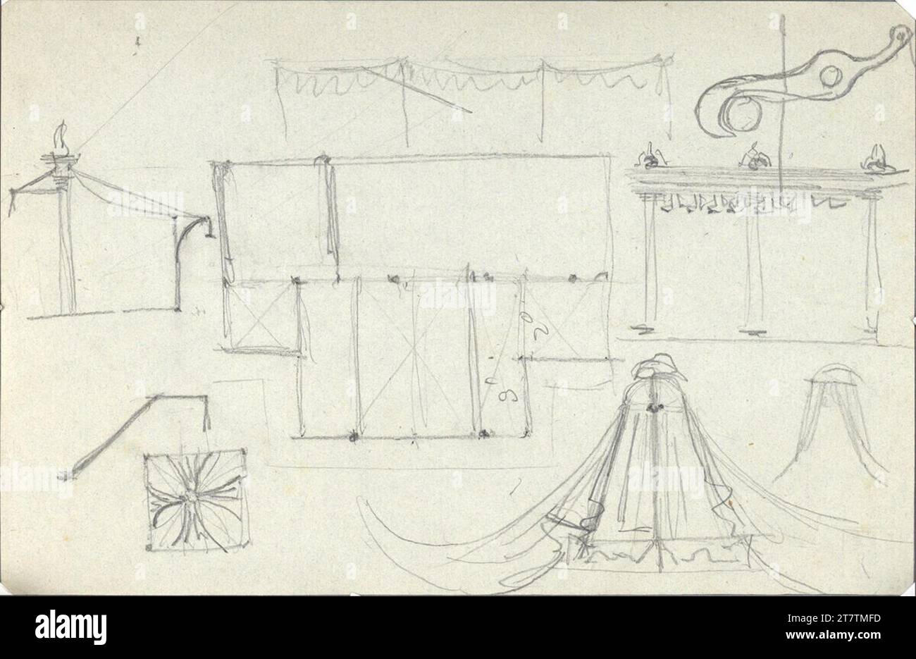 Ludwig Gabriel von Remy (Architekt in) Vienna I, Hofburg, Inner Burghof ...