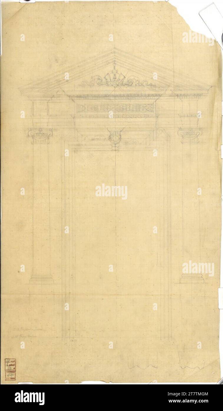 Carl von Hasenauer Vienna I, Hofburg, Neue Castle, draft of a window ...