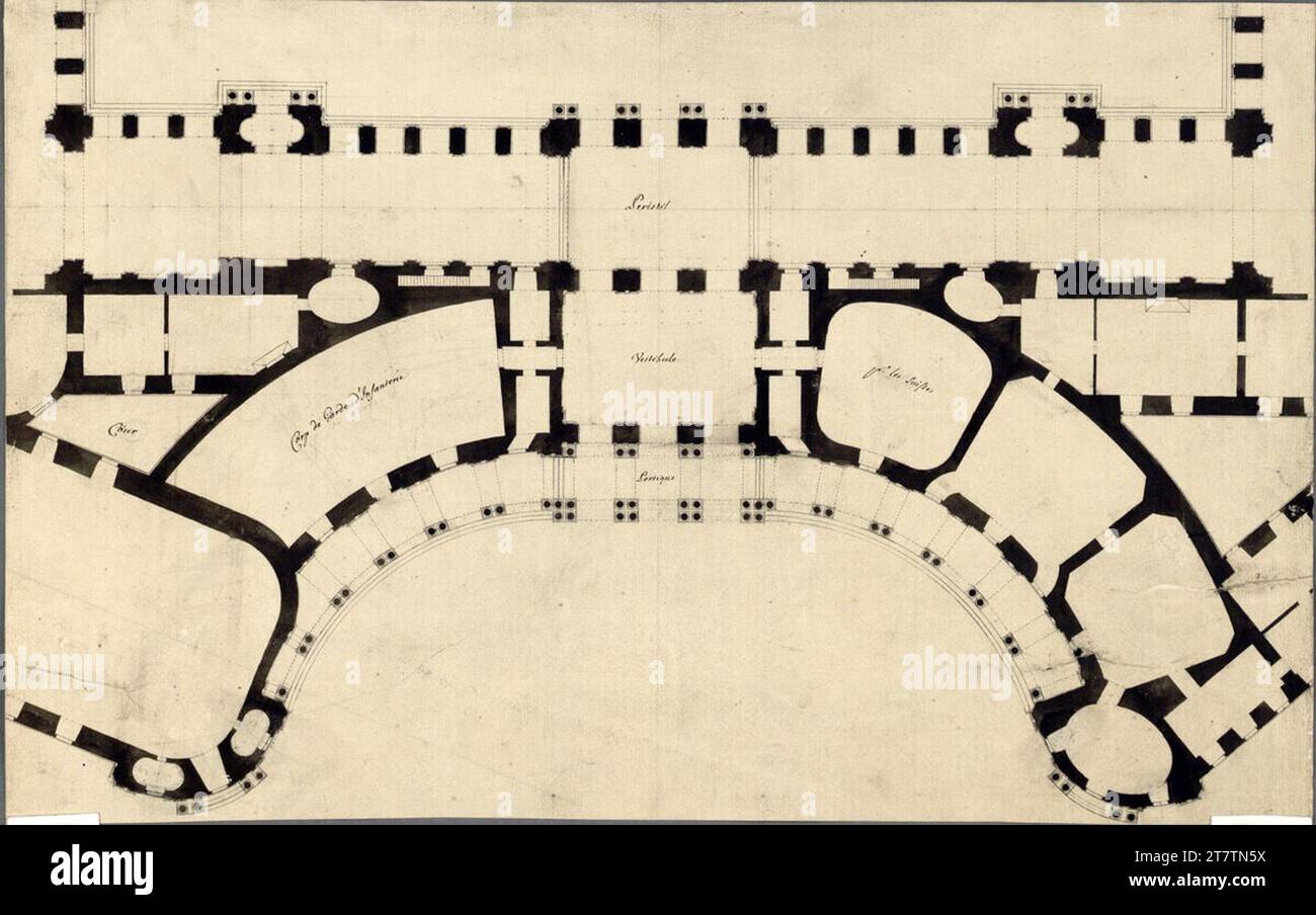 (Baron) Jean Nicolas Jadot (Architekt in) Vienna I, Hofburg, conversion ...