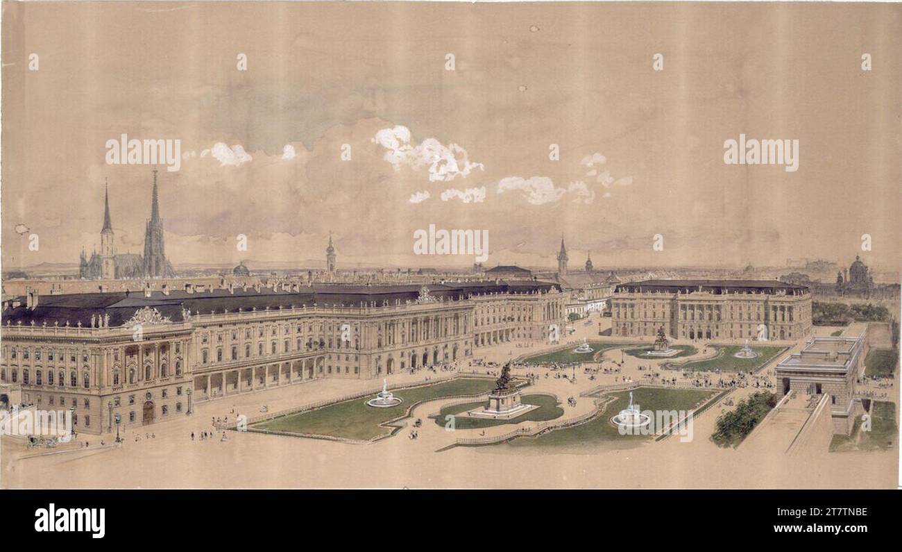 Ferdinand Kirschner (Architekt in) Vienna I, Hofburg, conversion and ...