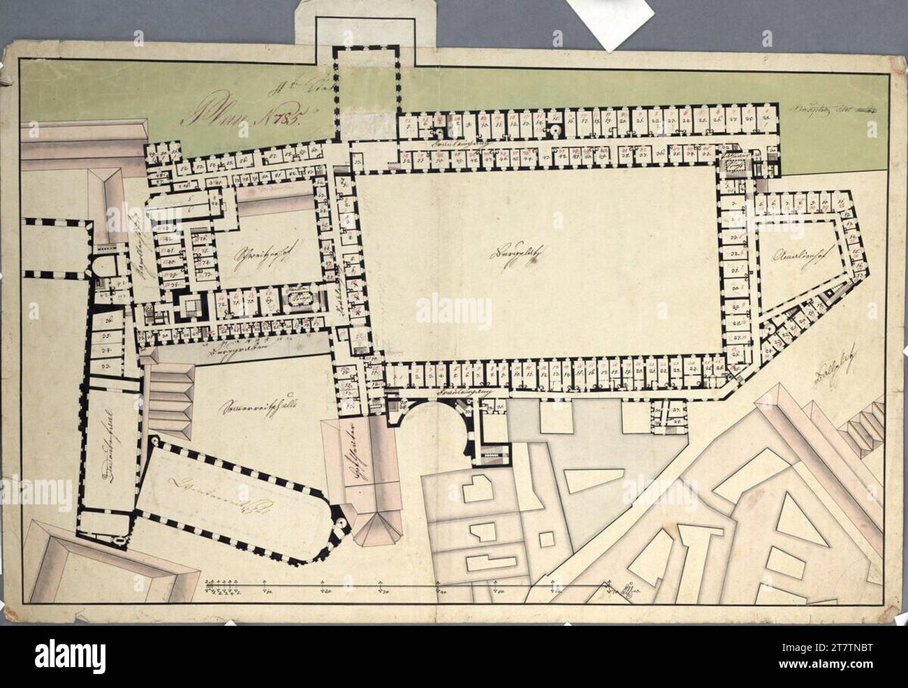 Anonym (Zeichner in) Vienna I, Hofburg, overall plan, 3rd floor, floor ...