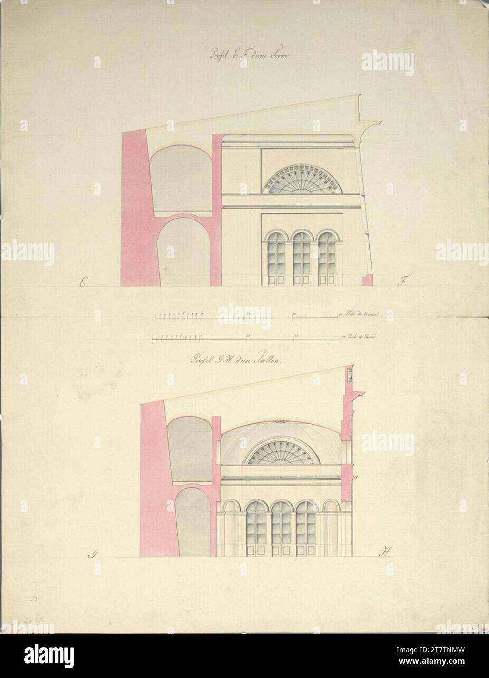 Ludwig Gabriel von Remy (Architekt in) Vienna I, Hofburg, Burggarten ...