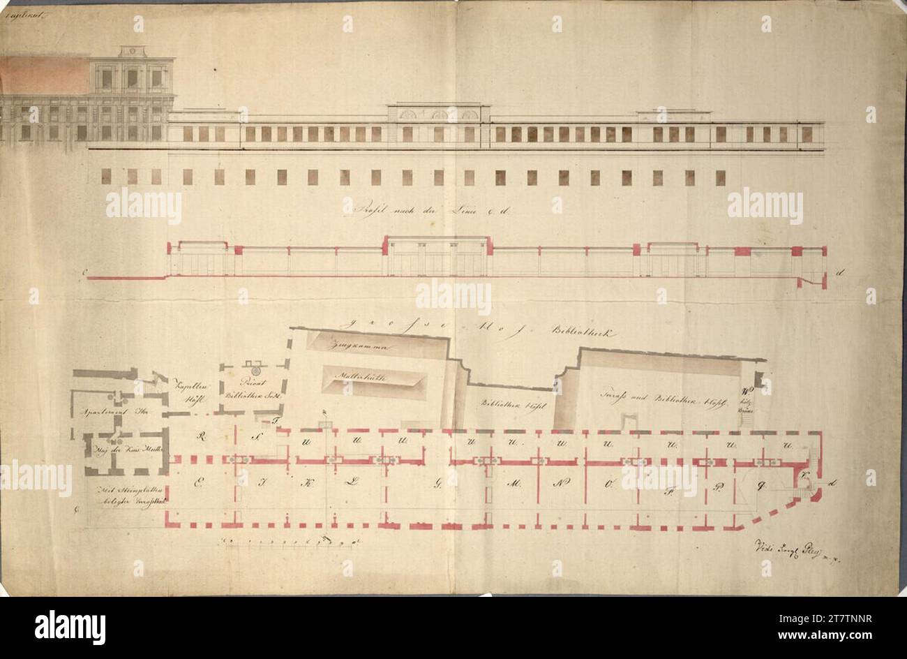 Anonym (Architekt in) Vienna I, Hofburg, Augustinian handling tract ...
