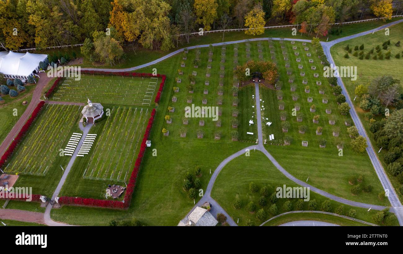 Elizabethtown, Pennsylvania, October 22, 2023 - An Aerial View of a ...