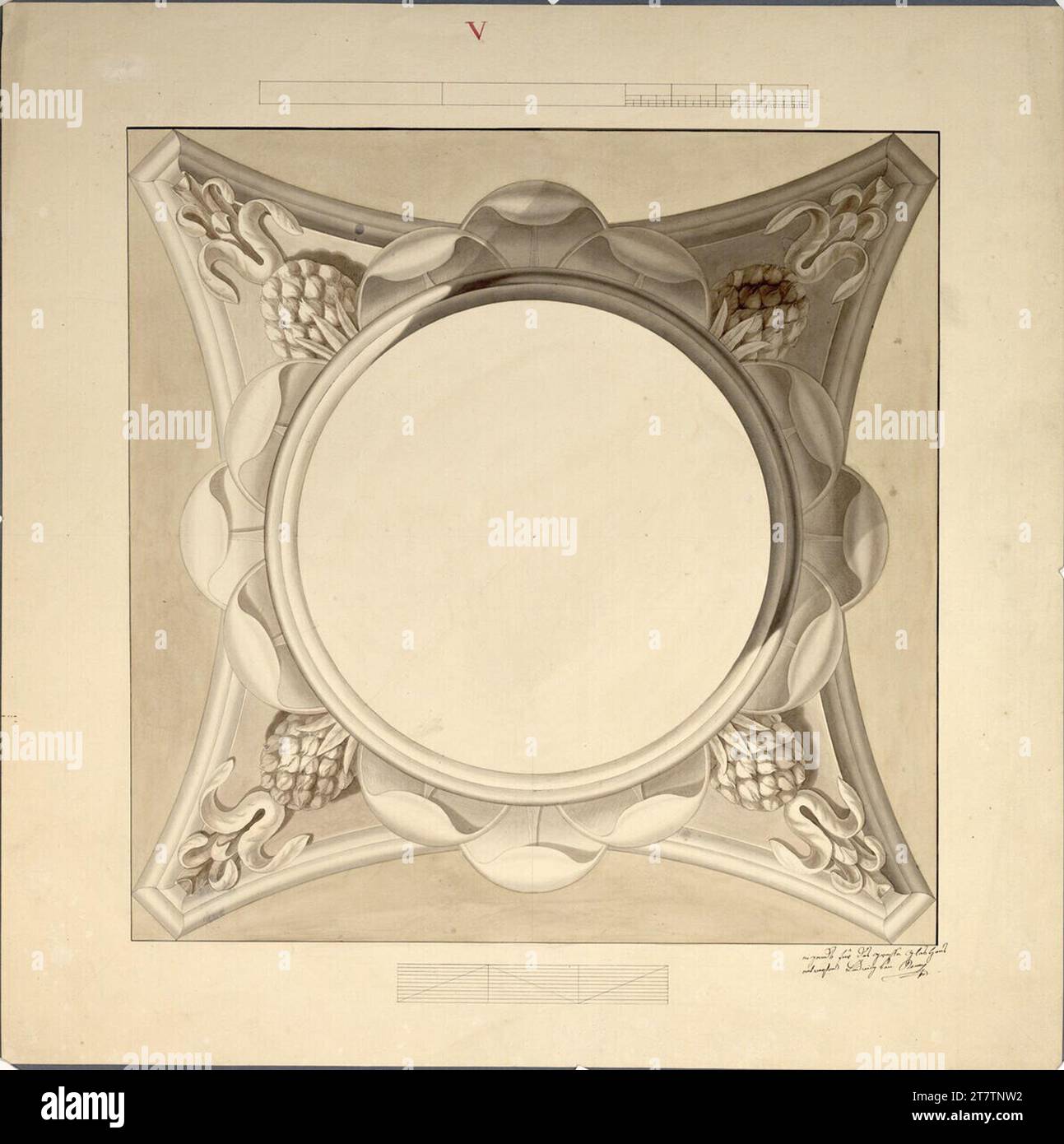 Ludwig Gabriel von Remy (Architekt in) Vienna I, Hofburg, Burggarten ...