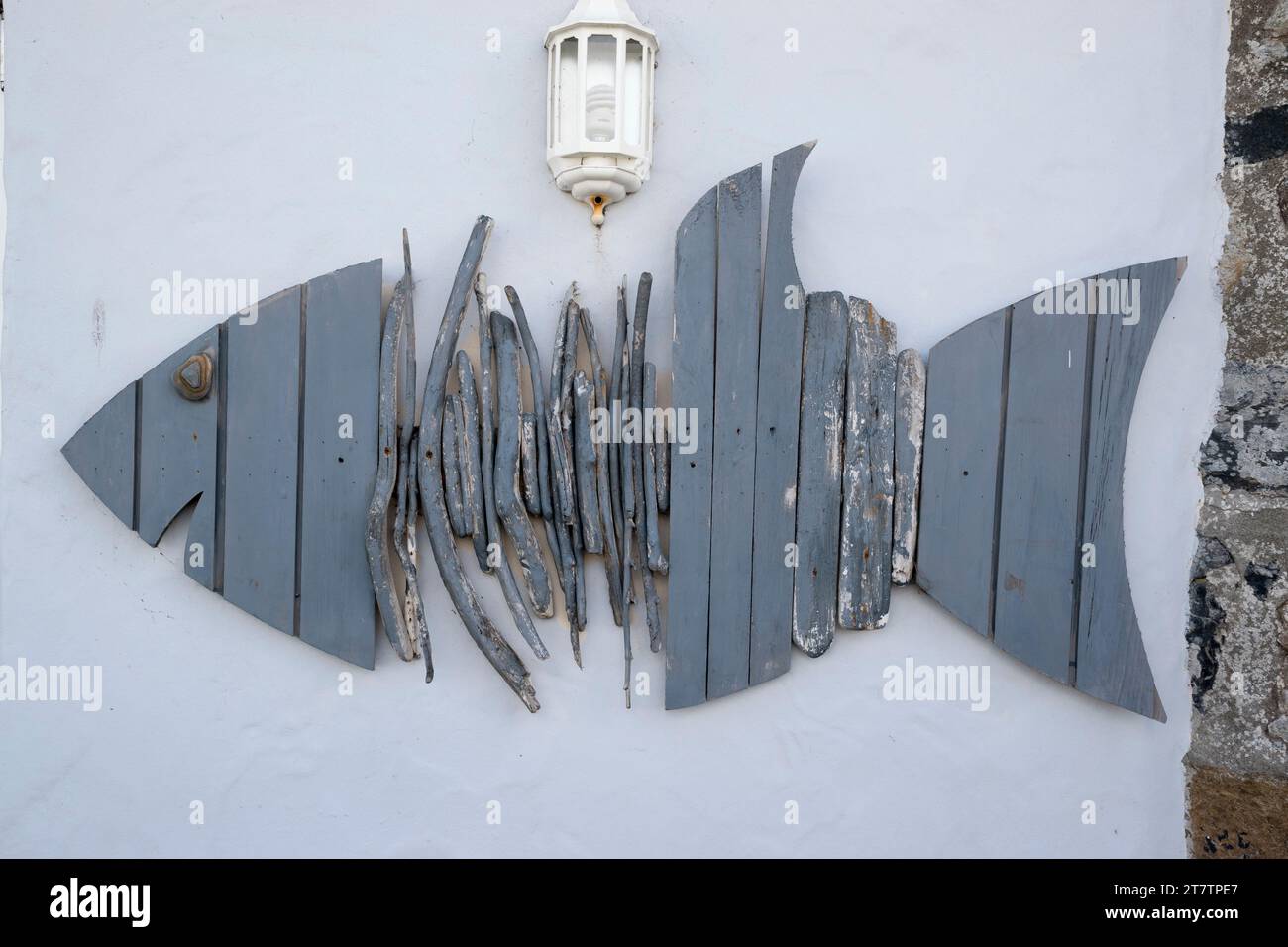 Aberdaron in Gwynedd on the Lleyn Peninsula North Wales showing wooden ...