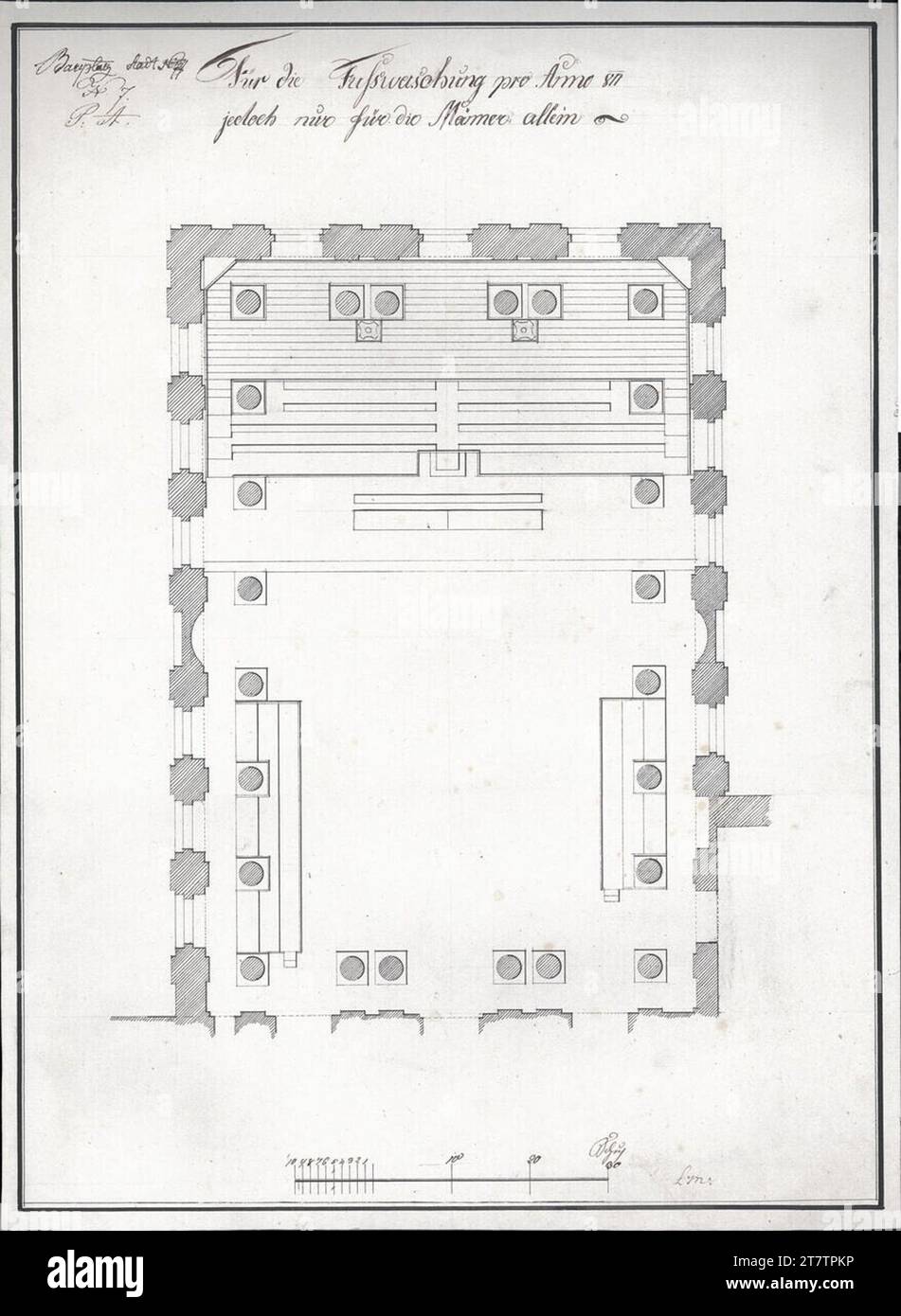 Louis Joseph Montoyer (Architekt in) Vienna I, Hofburg, ceremonial hall ...