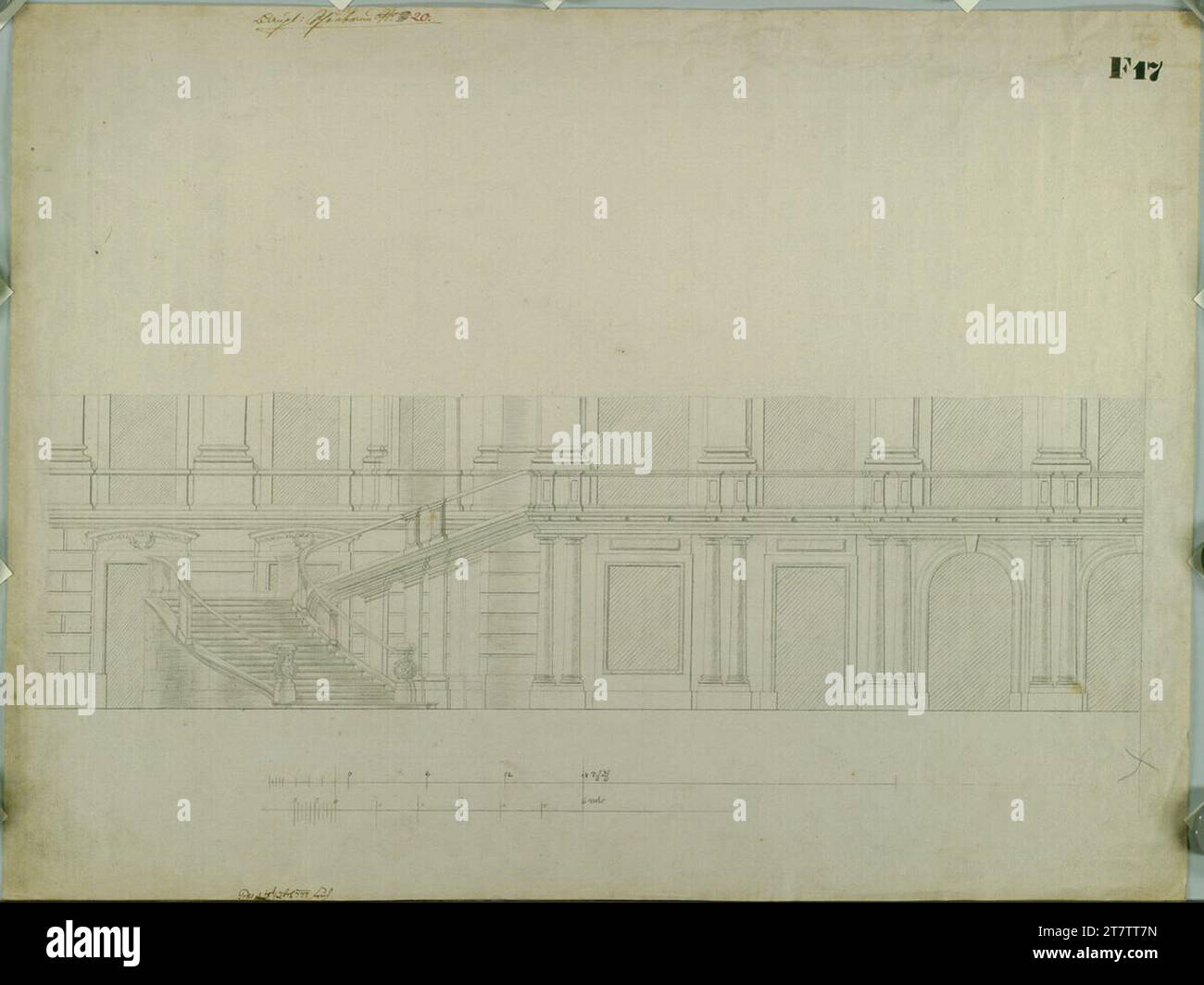 unbestimmt (An der Entstehung Beteiligte r) Vienna, Schönbrunn Castle, free staircase on the ...