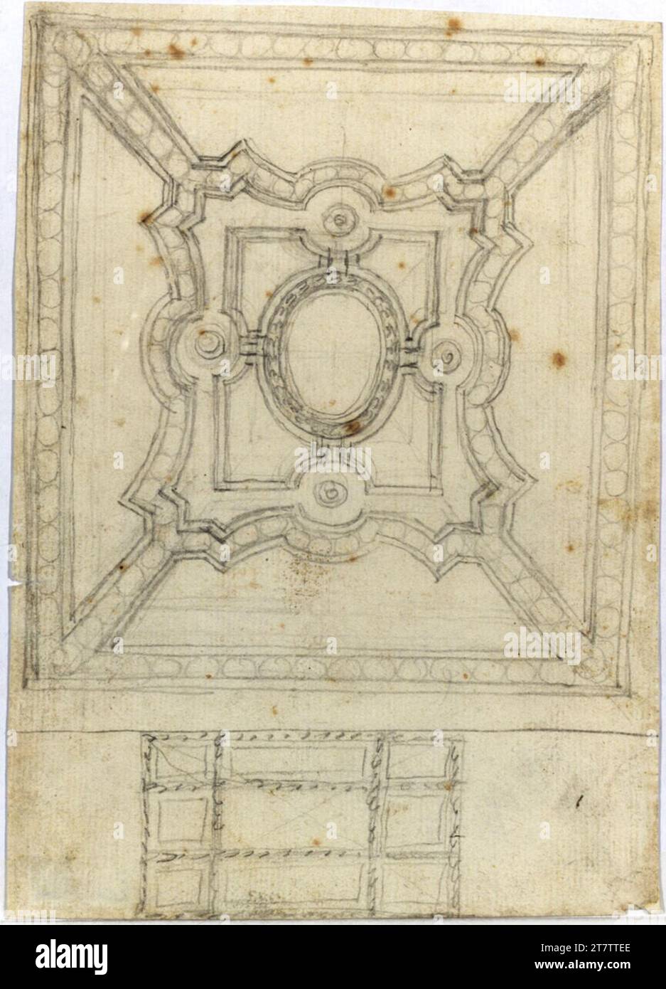 Francesco Borromini (Entwerfer in) Rome, Palazzo Falconieri, vault ...