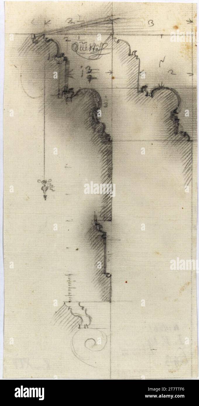 Francesco Borromini (Entwerfer in) Rome, Palazzo Falconieri, beam ...