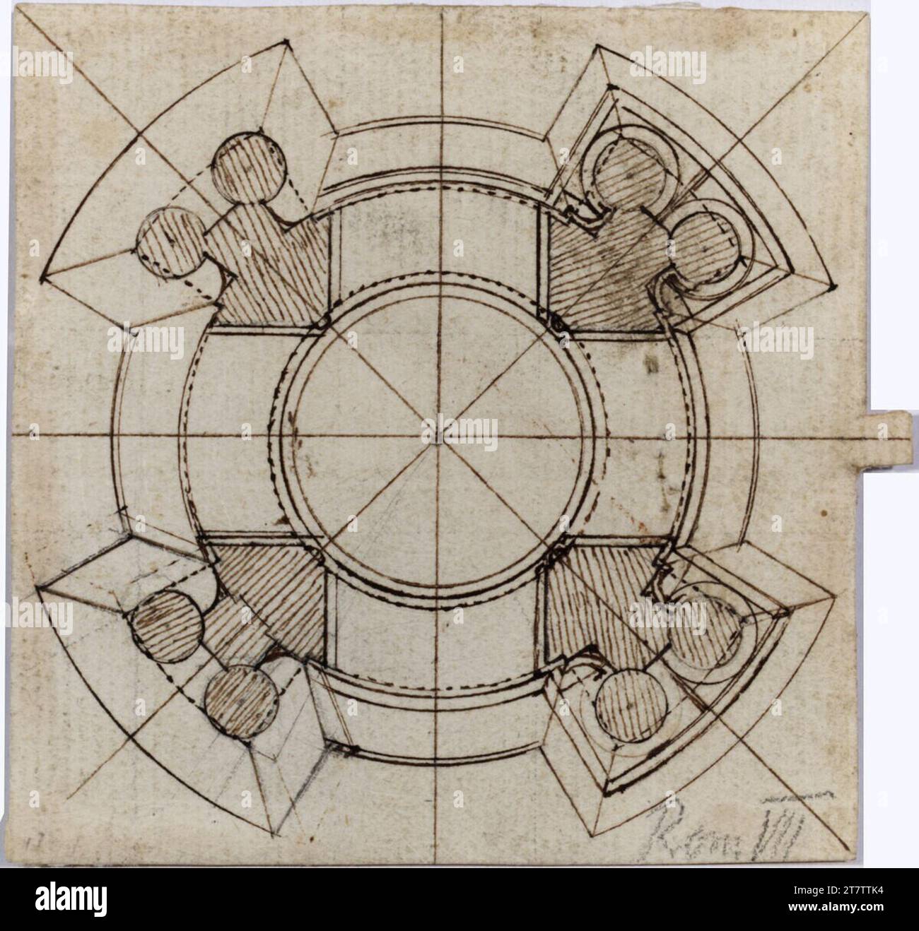 Francesco Borromini (Entwerfer in) Rom, Sant 'Andrea delle Fratte ...