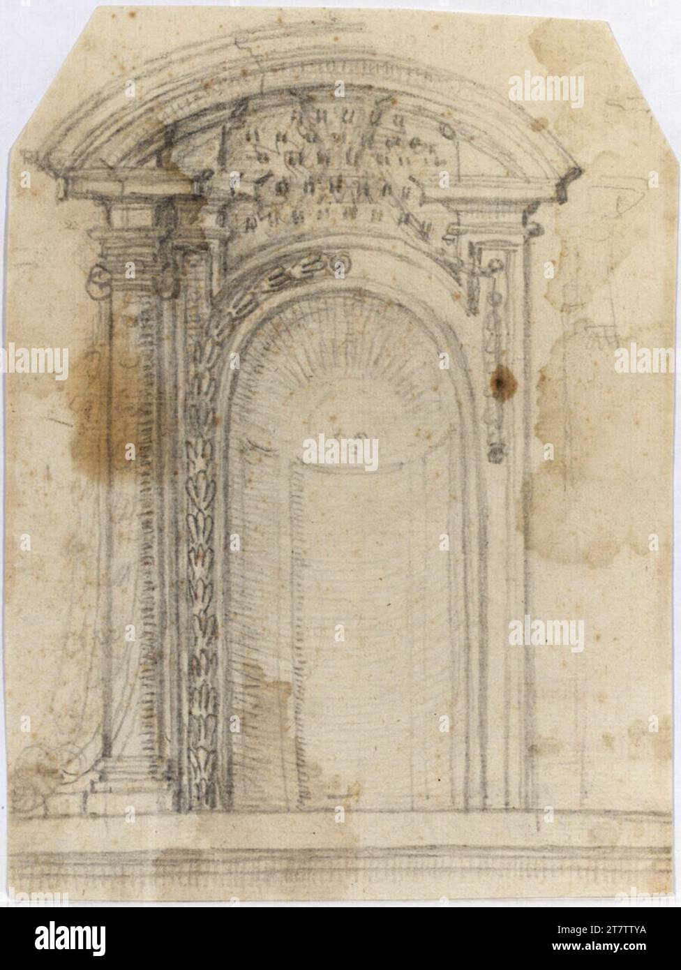 Francesco Borromini (Entwerfer in) Rome, Oratorio dei Filippini , Niche ...