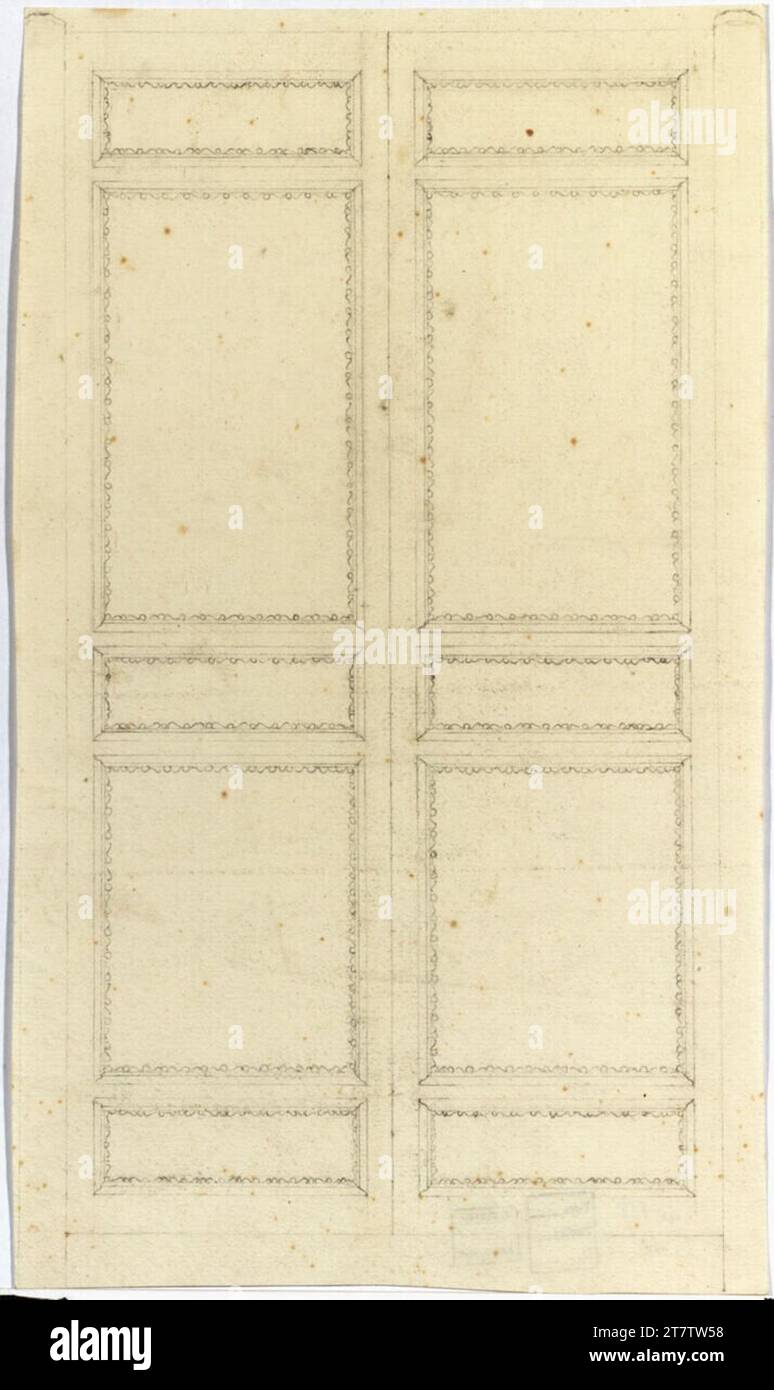 Francesco Borromini (Entwerfer in) Rome, San Giovanni in Laterano, middle portal, door wing ...