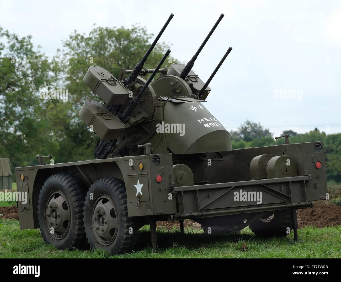 Victory show, Leicester, Uk, 2023 Quad American 50 caliber anti ...