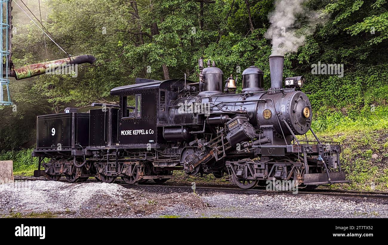 Cass, West Virginia, June 8, 2022 - A View of a Climax Restored Steam ...