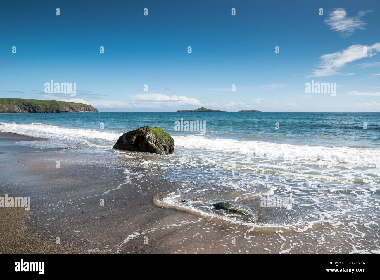 Aberdaron beach in Gwynedd on the Lleyn Peninsula North Wales Stock ...