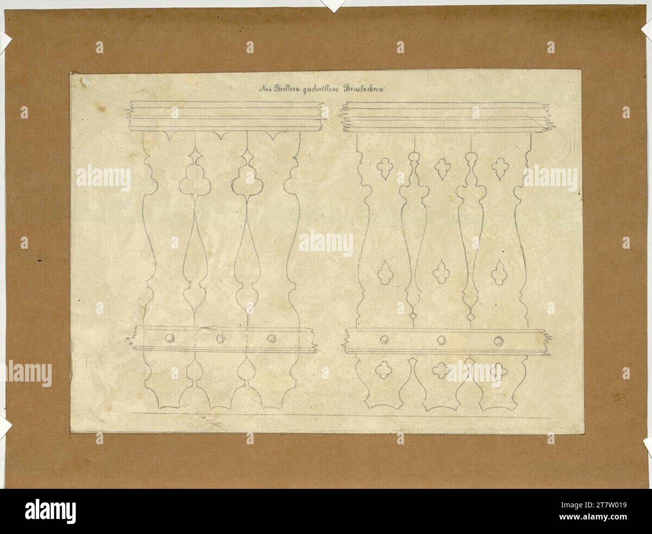 Carl von Hasenauer Current boards, recovery. Pencil Stock Photo - Alamy