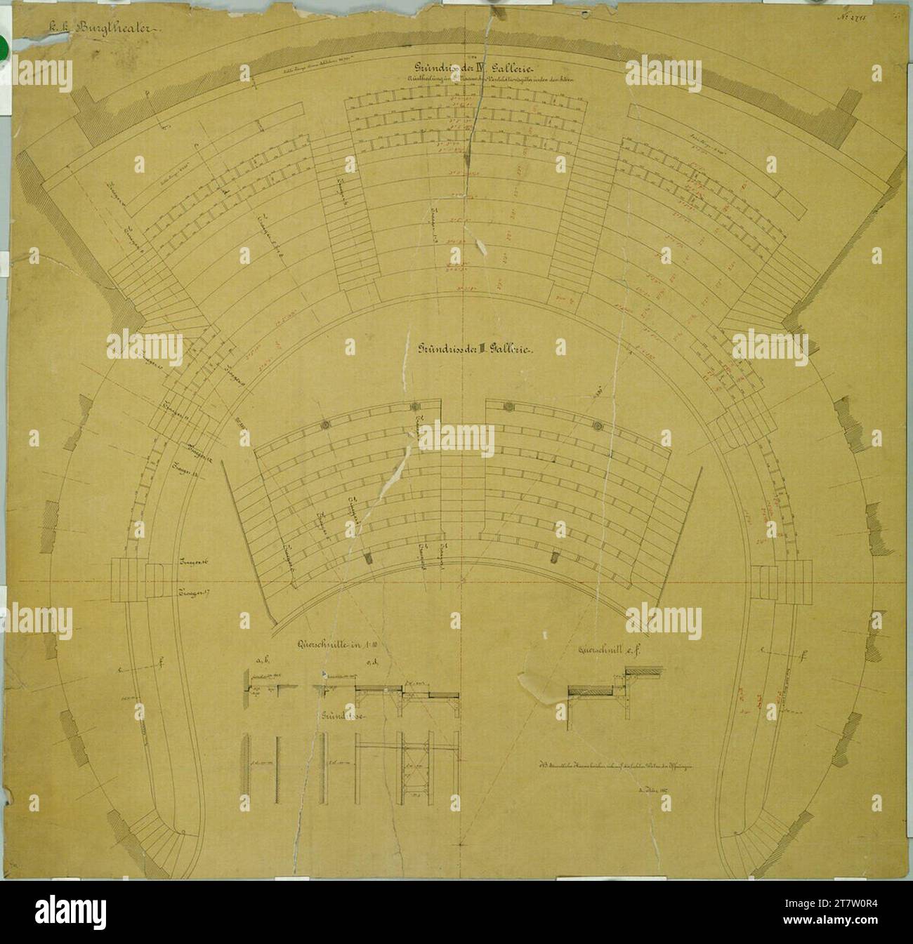 Carl von Hasenauer Vienna I, Burgtheater, spectator, 3rd and 4th ...