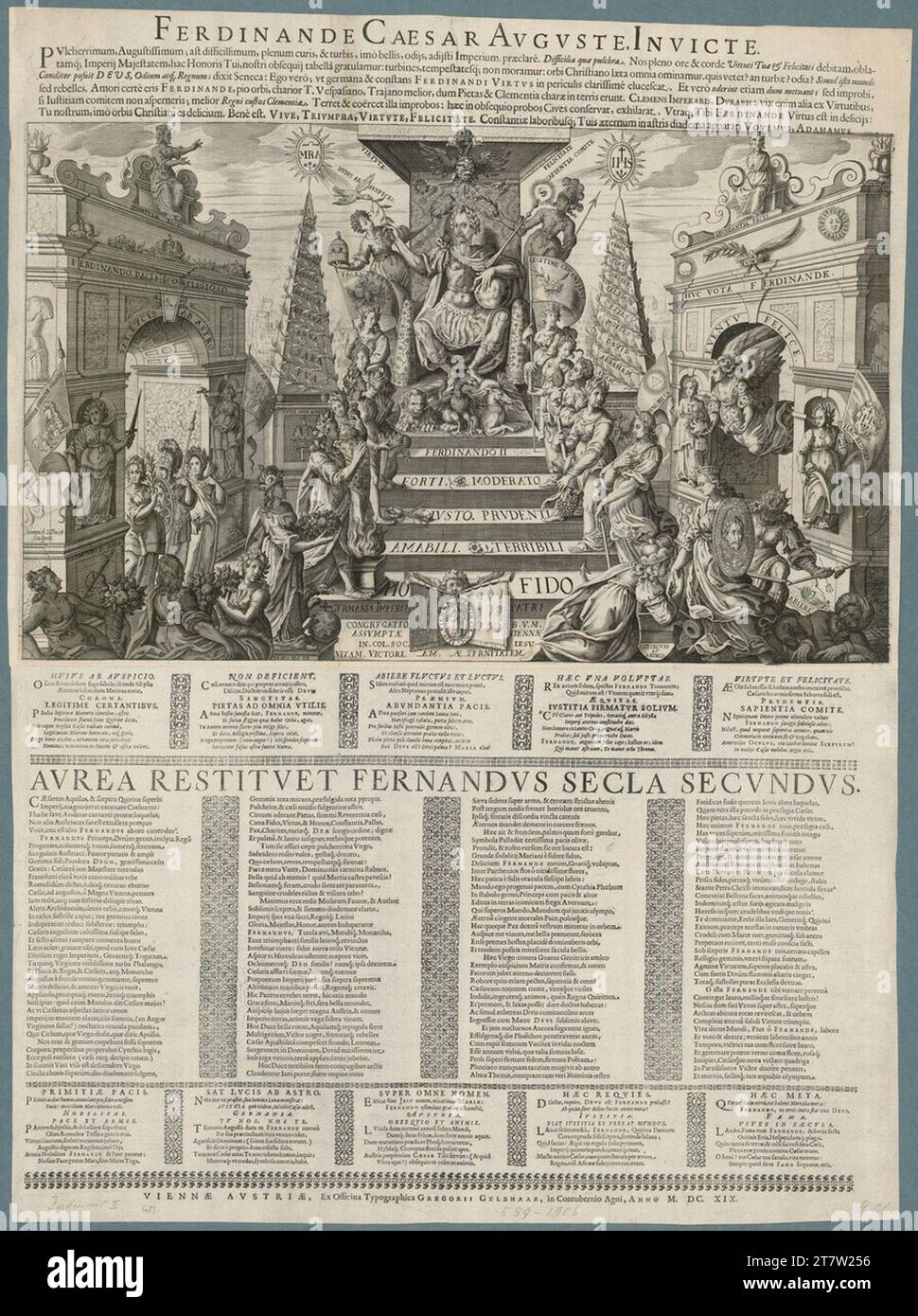 Anonym Allegorical representation of Ferdinand II and his choice as ...
