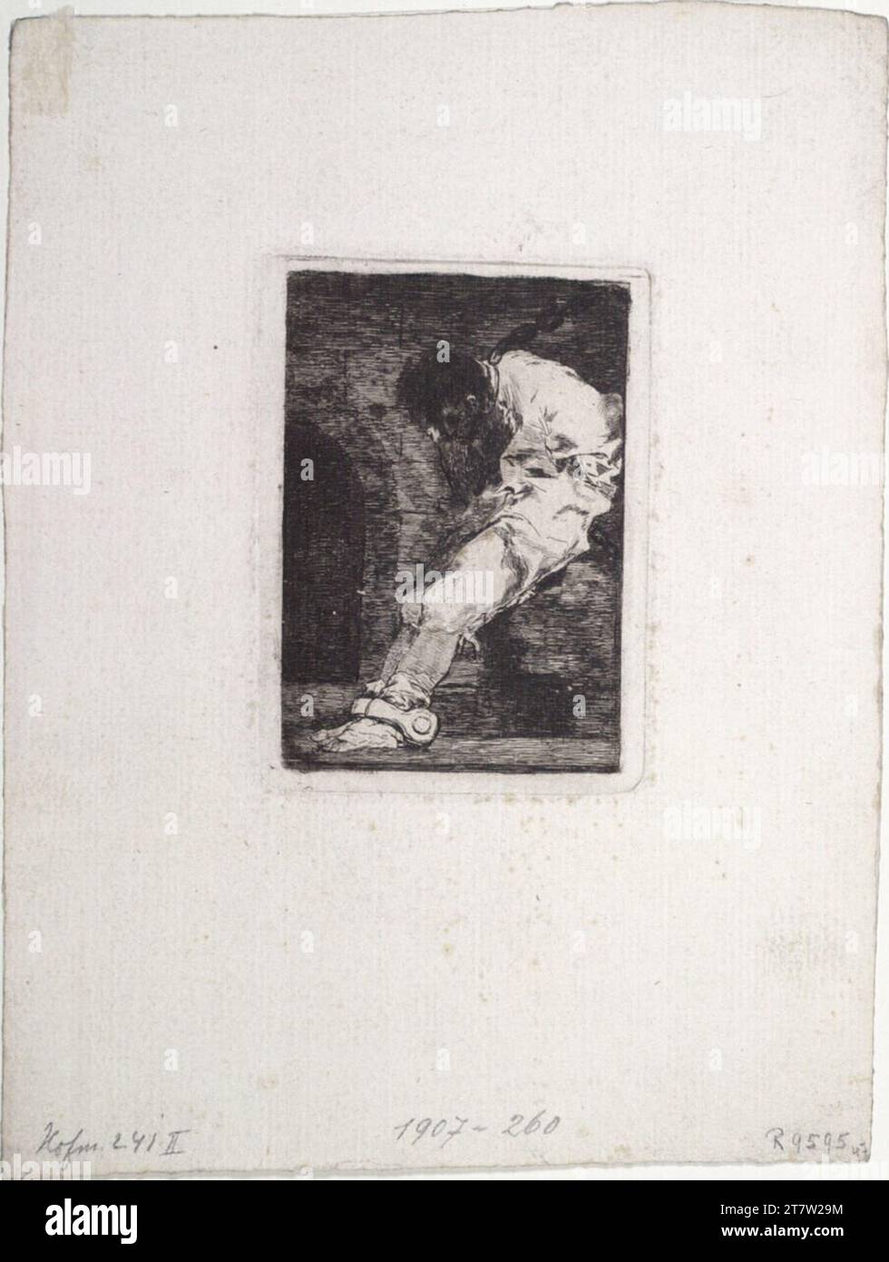 Francisco José de Goya y Lucientes The prisoner, turned to the left ...