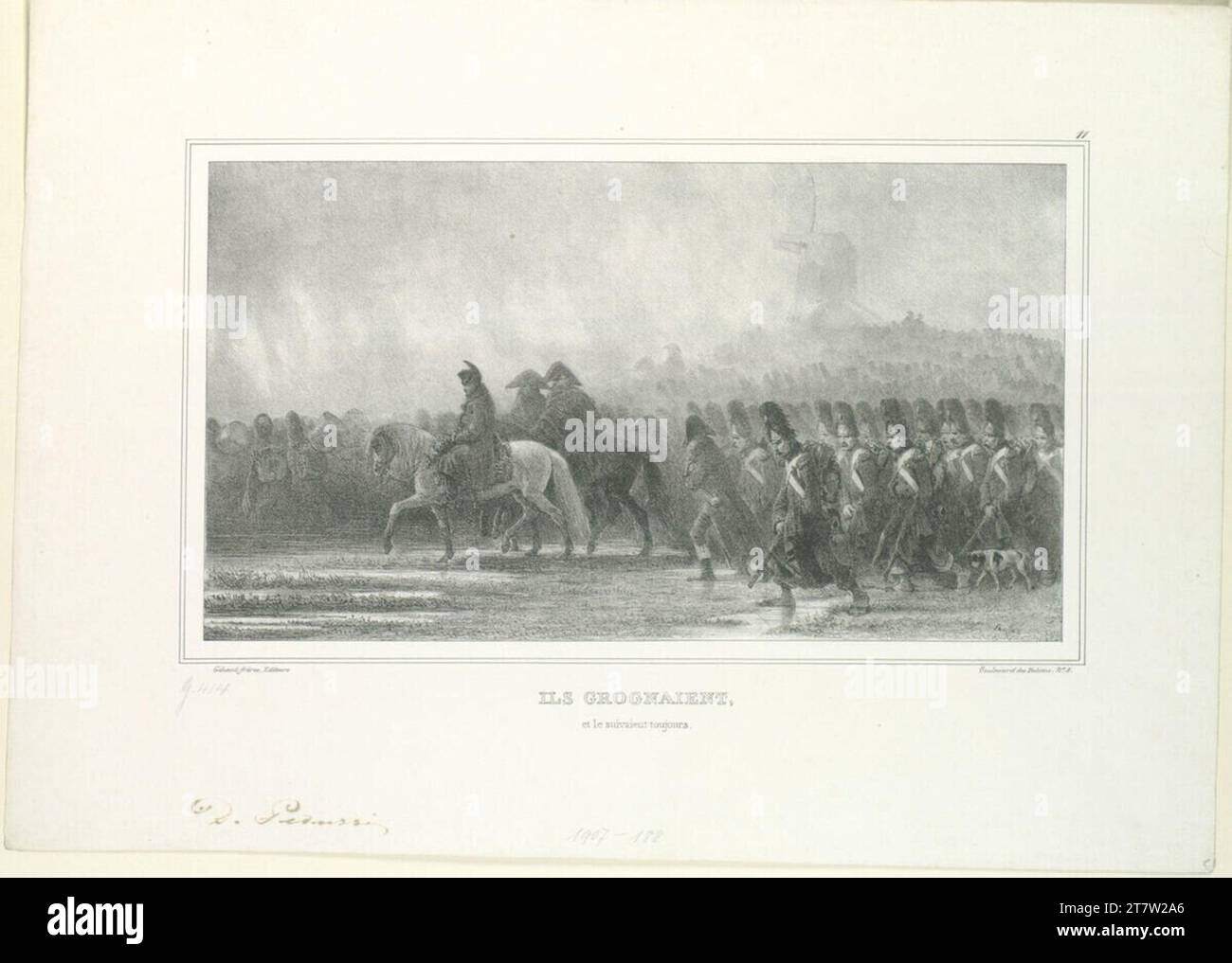 Auguste Raffet They groaned, and still followed him. Lithography 1836 ...