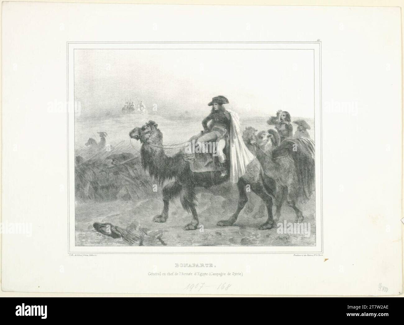 Auguste Raffet Bonaparte, chief general of the army of Egypt (Syria ...