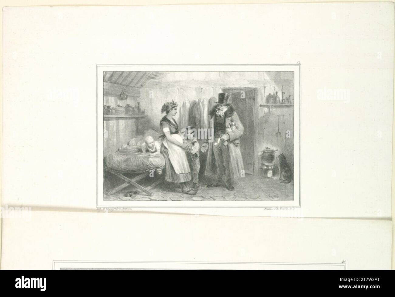 Auguste Raffet The term. Lithography 1836 , 1836 Stock Photo - Alamy