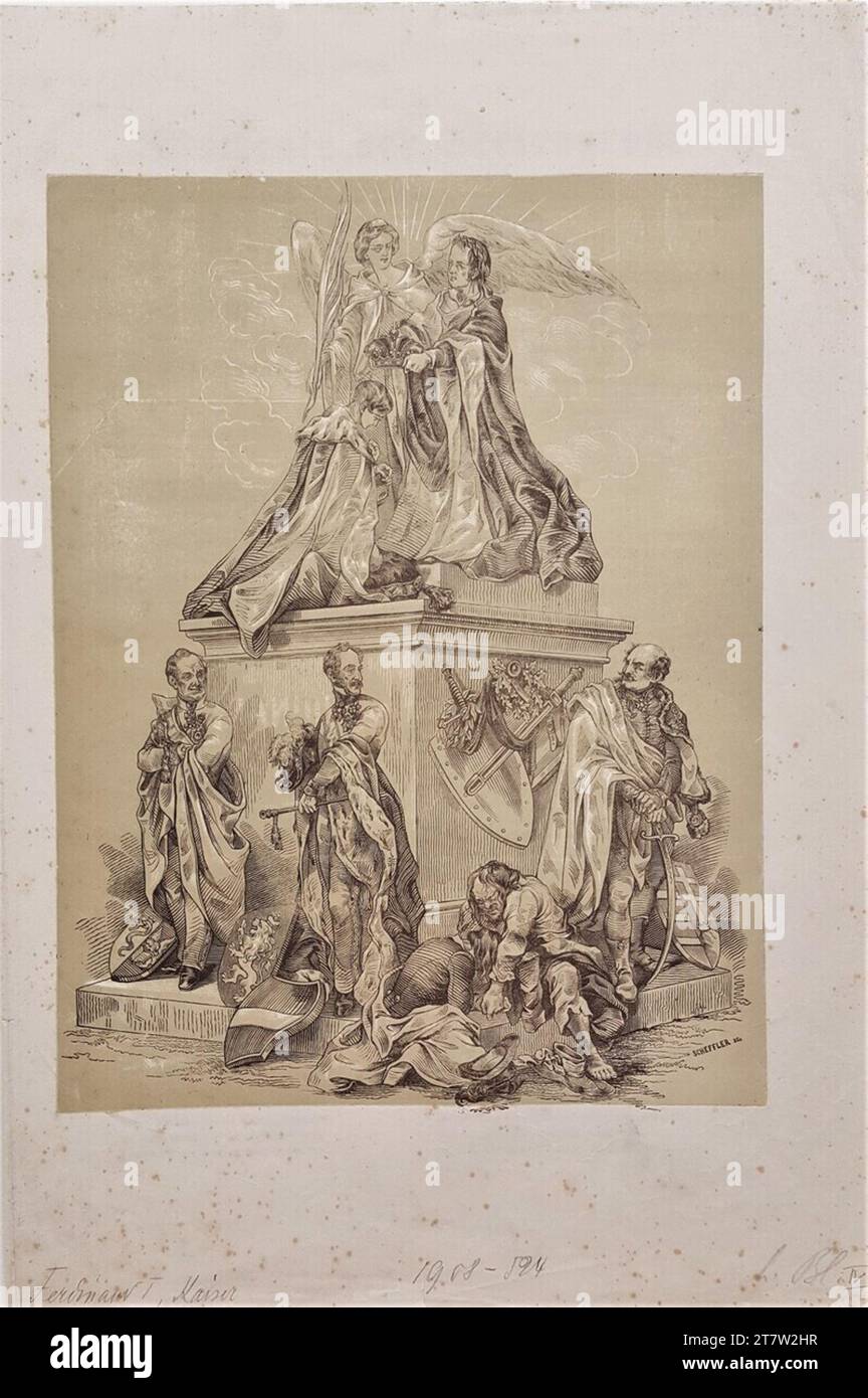 [N.] Scheffler Allegory of handing over the imperial crown by Emperor ...