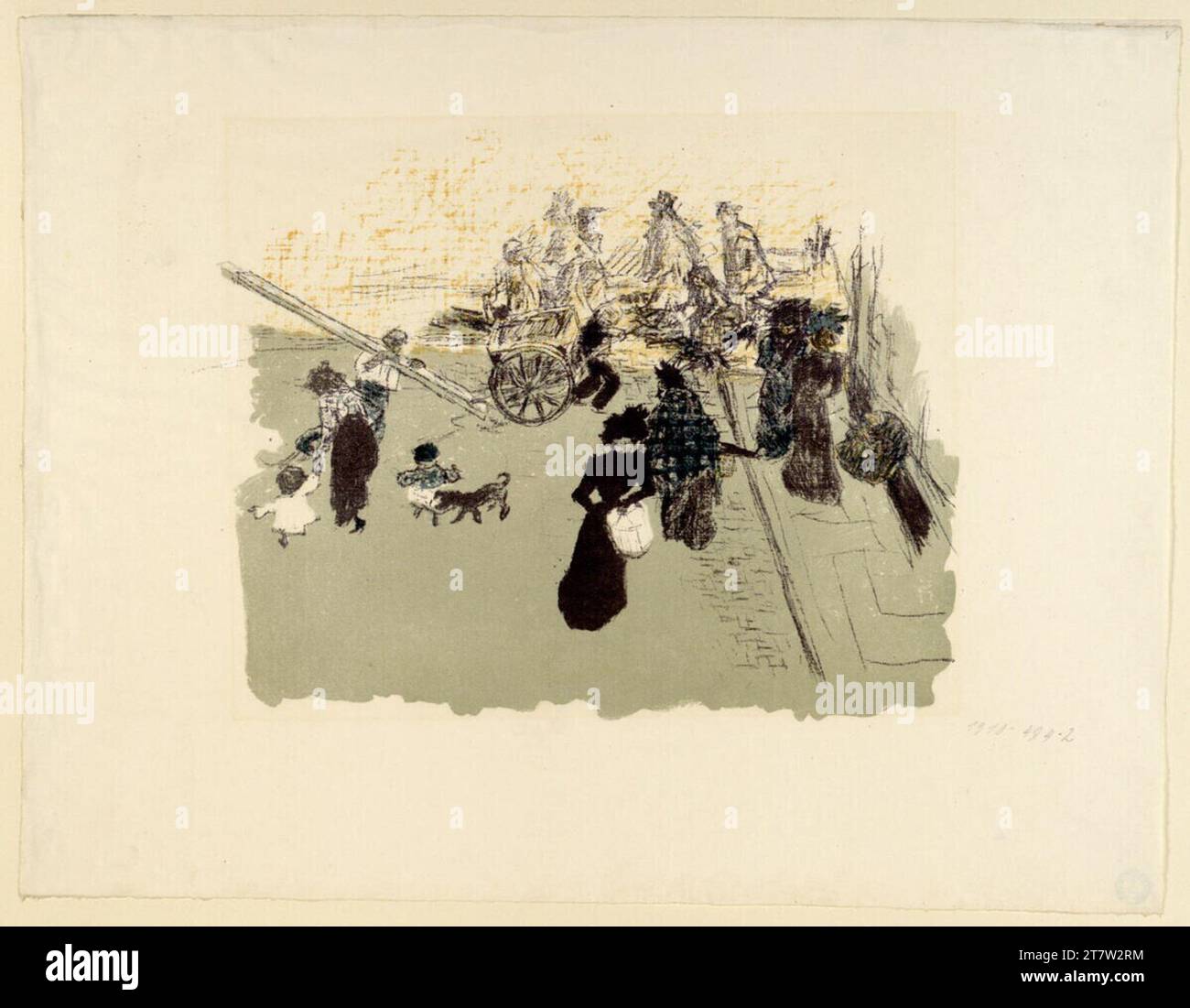 Pierre Bonnard Street corner. Color around 1896 Stock Photo - Alamy