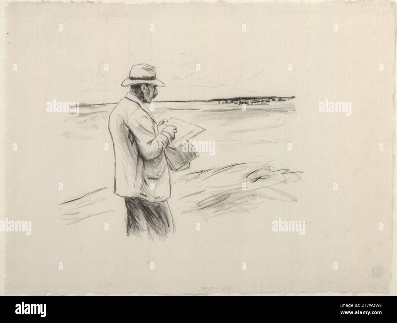 Drawing by max liebermann hi-res stock photography and images - Alamy