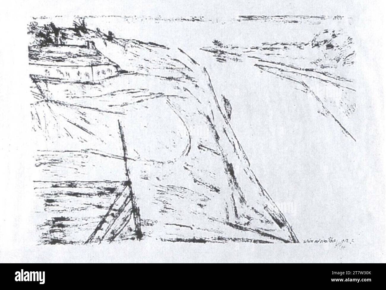 Paul Klee View of a river, sheet 8 from the Sema folder, Munich 1912 ...