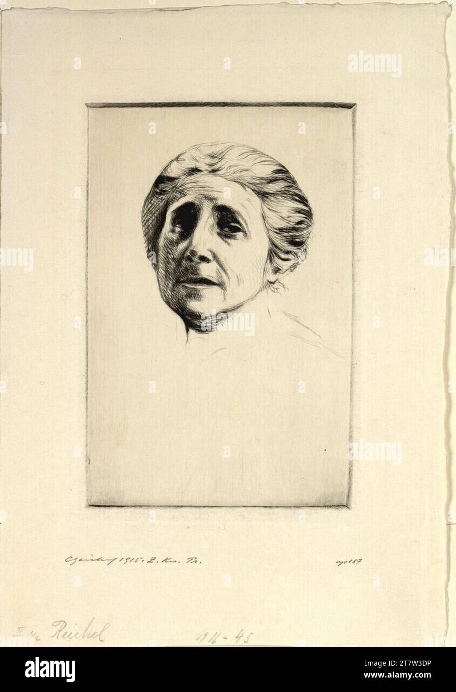 Carl Anton Reichel Baronin Zastrow (on. 157). Caltnadel 1915 , 1915 ...