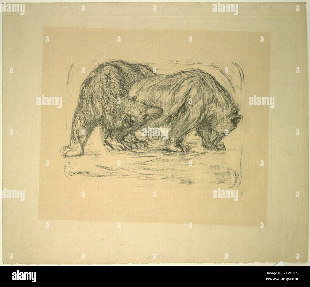 Franz Marc Bear. Tonlithographie 1907/1915 , 1907/1915 Stock Photo - Alamy