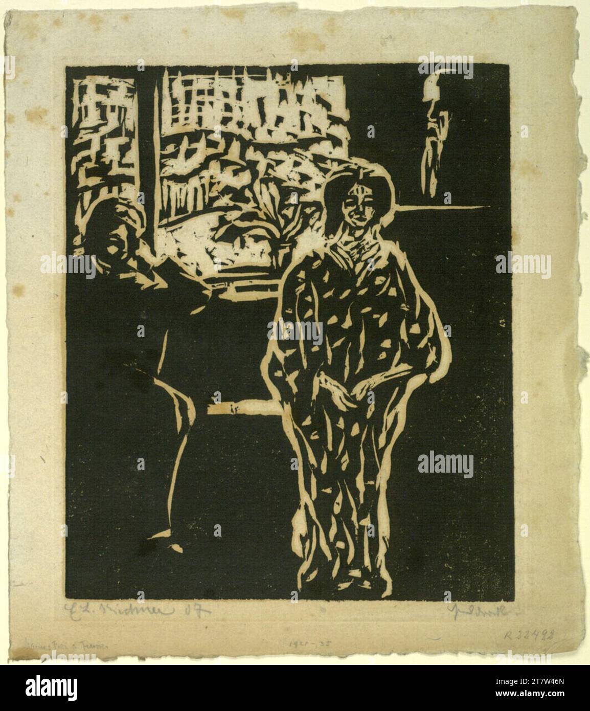 Woodcut by ernst ludwig kirchner hi-res stock photography and images ...