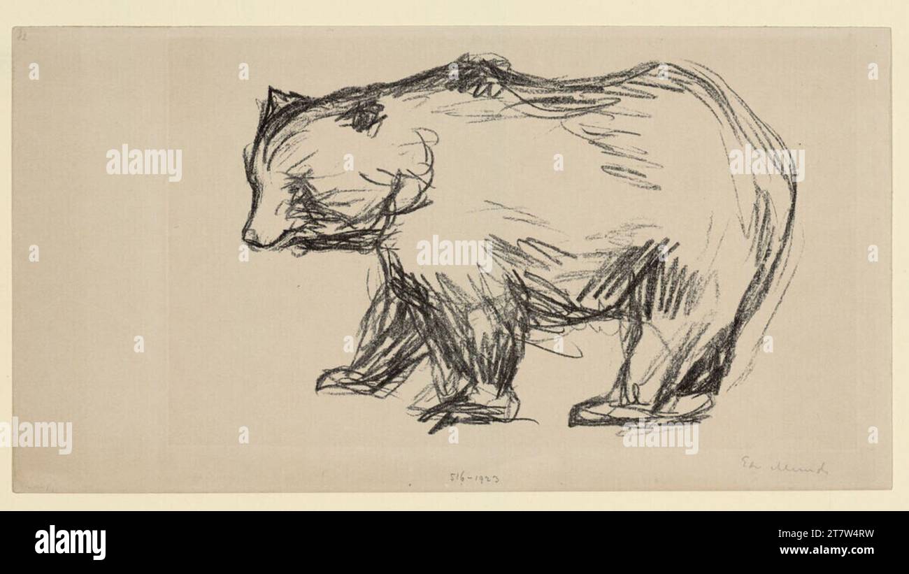 Edvard Munch Berries. Lithography with litho -series in black 1908-1909 ...