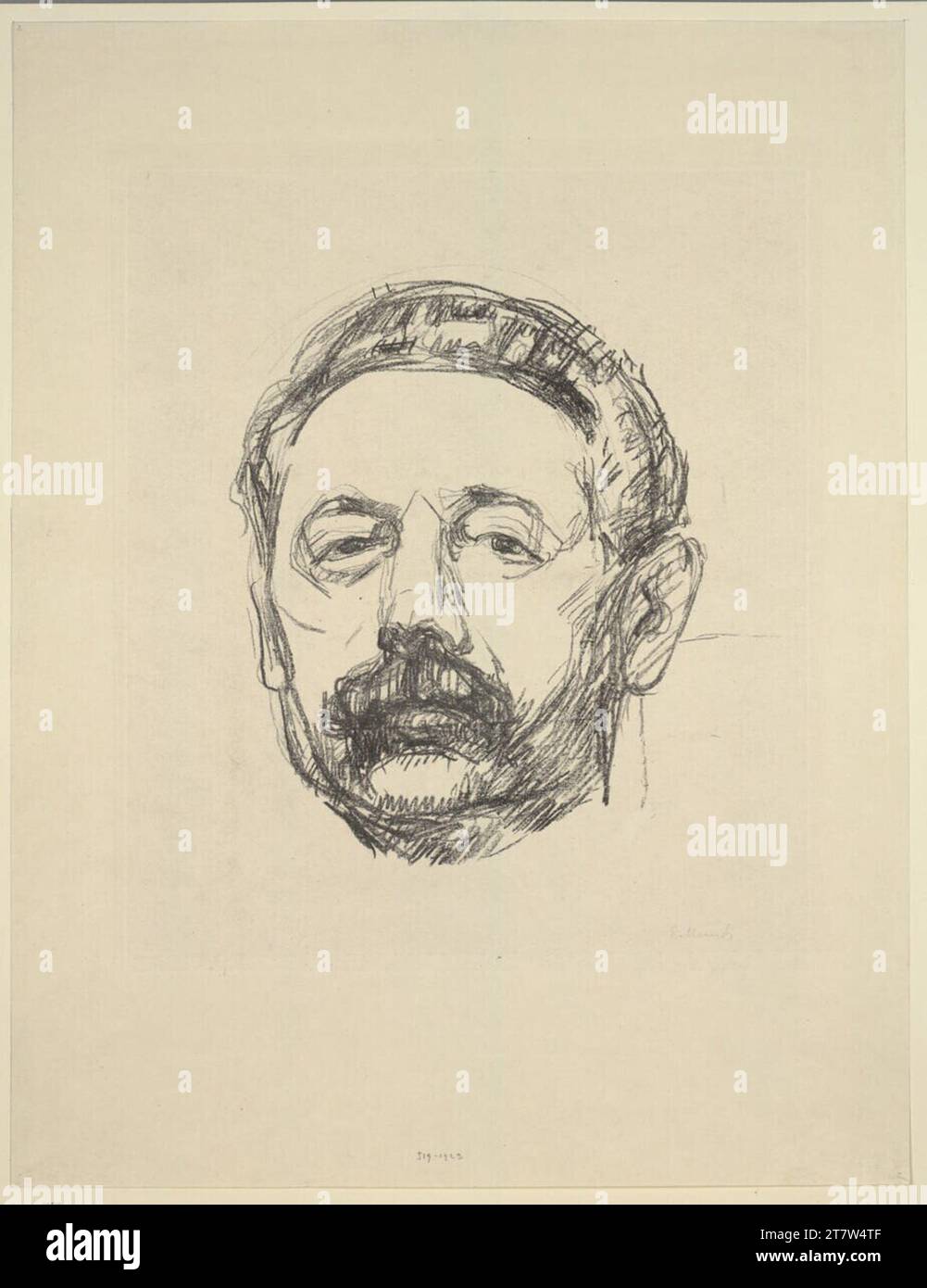 Edvard Munch Tor Hedberg. Lithography with litho -series in black 1912 ...
