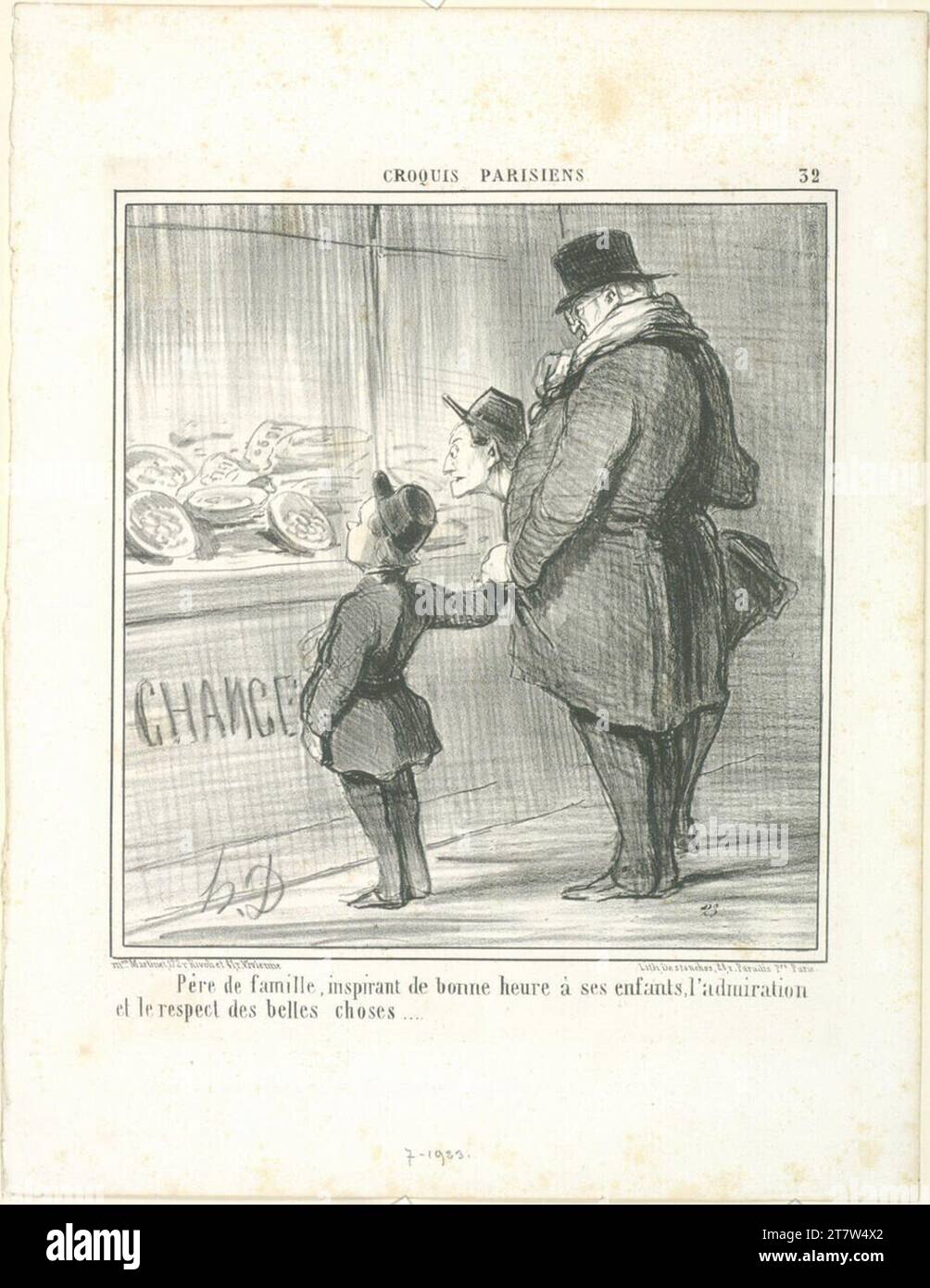 Honoré Daumier Father, inspiring ... to his children. Lithography 1857 ...