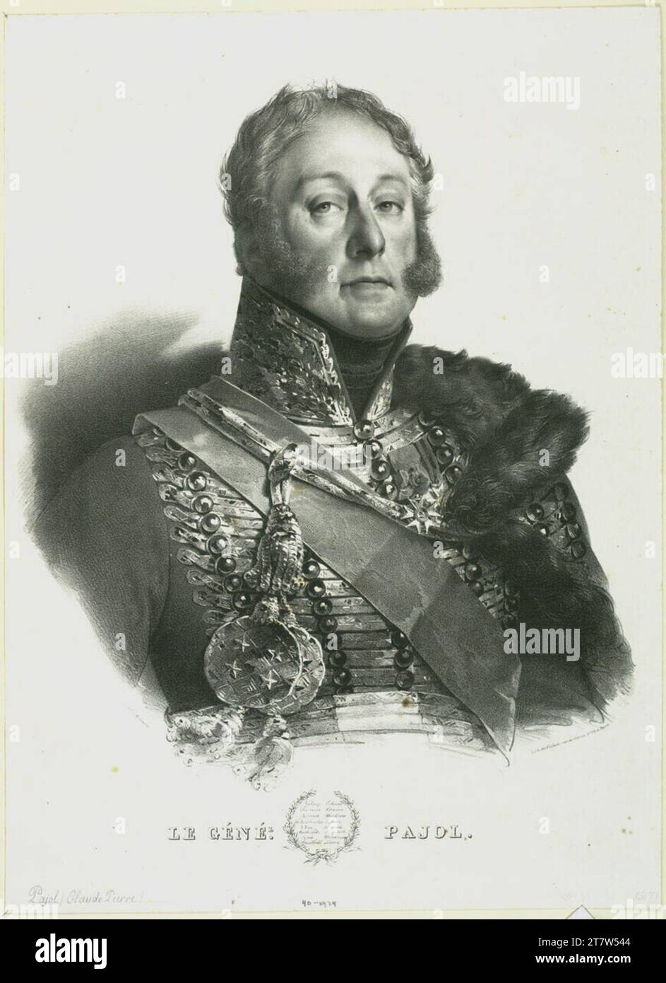 Antoine Maurin General Claude Pierre Pajol. Lithography around 1815 ...