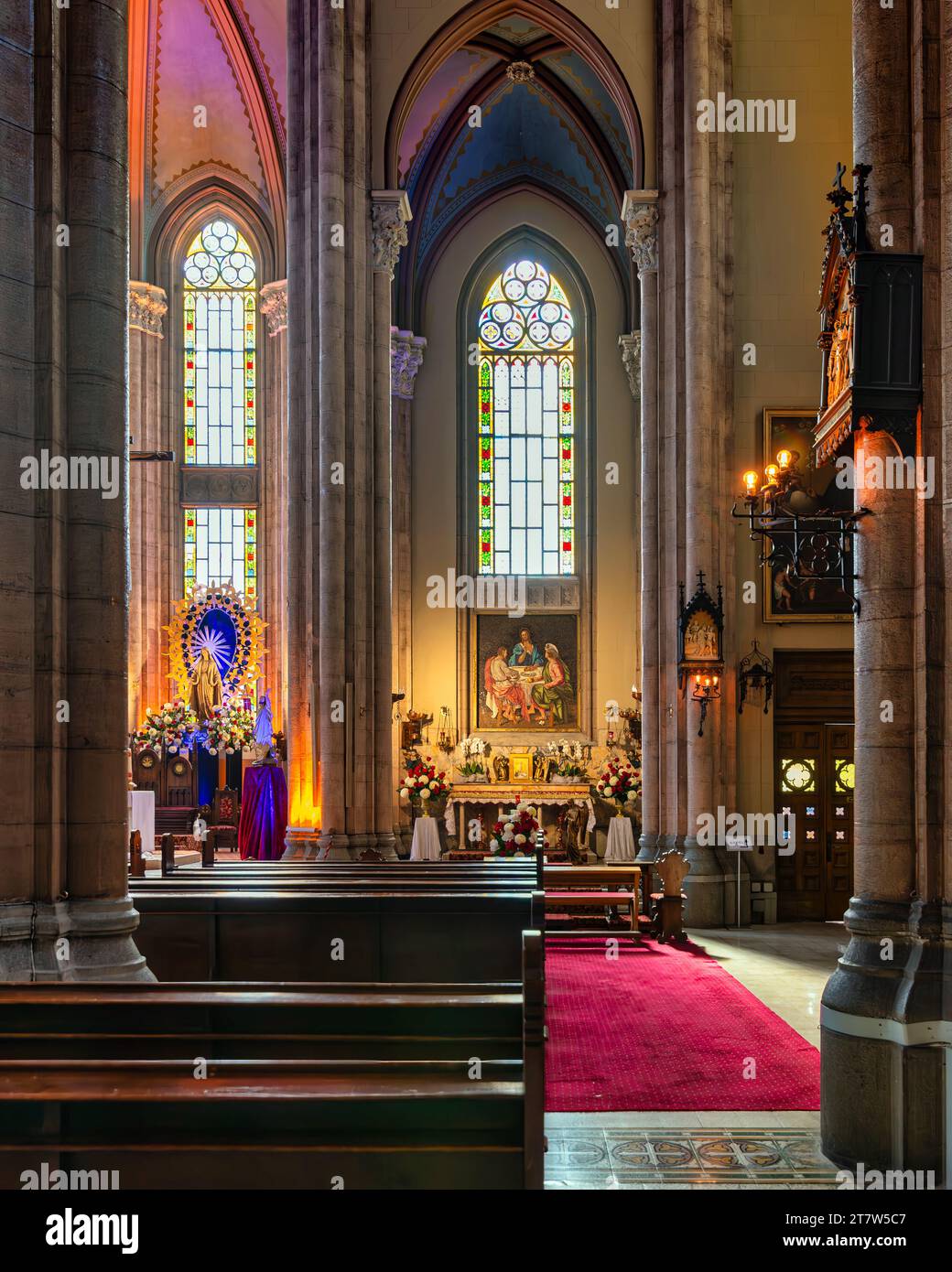Interior of St. Anthony of Padua Church, the largest Roman Catholic ...