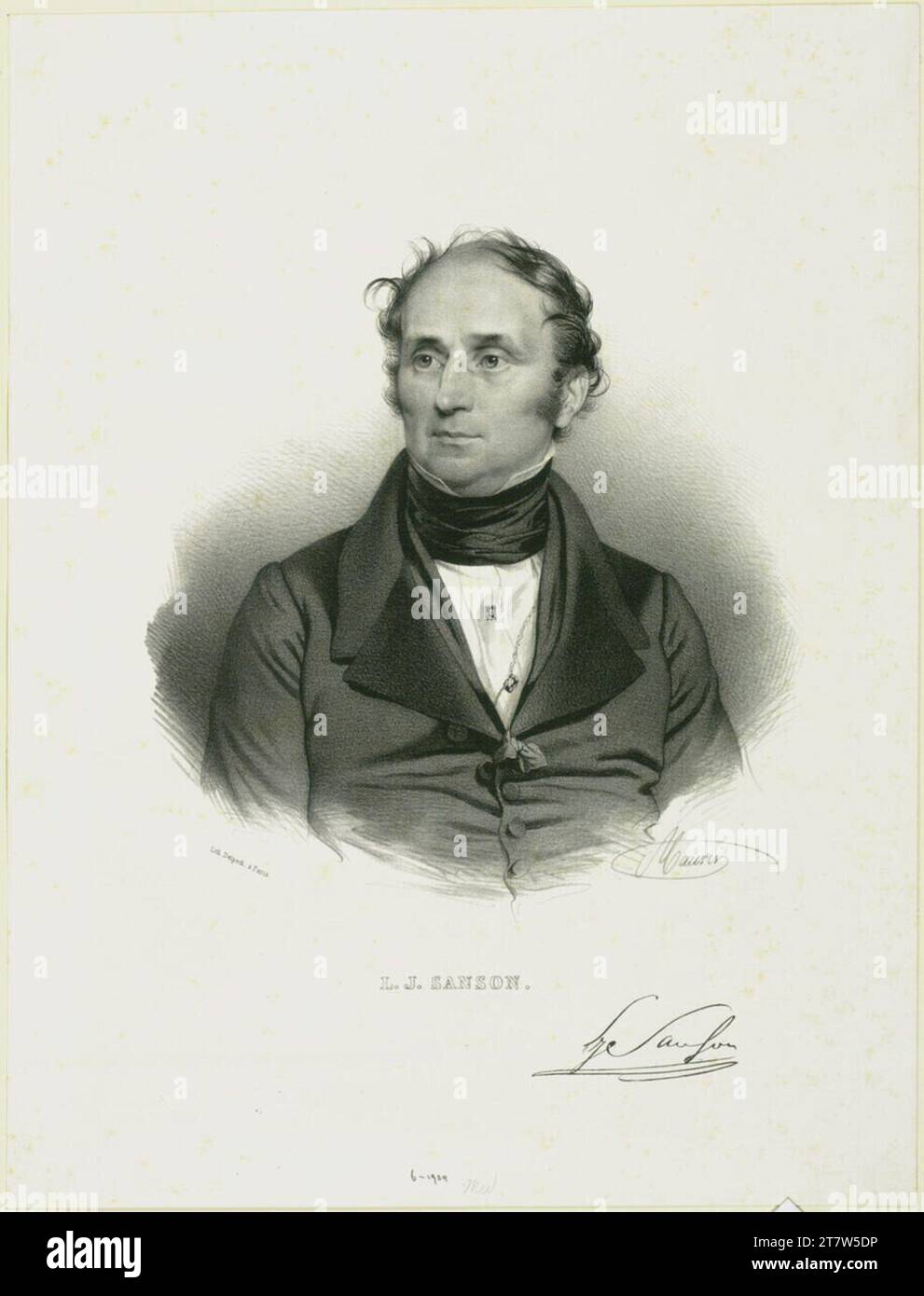 Nicolas Eustache Maurin Louis Joseph Sanson. Lithography 1820 , 1820 ...
